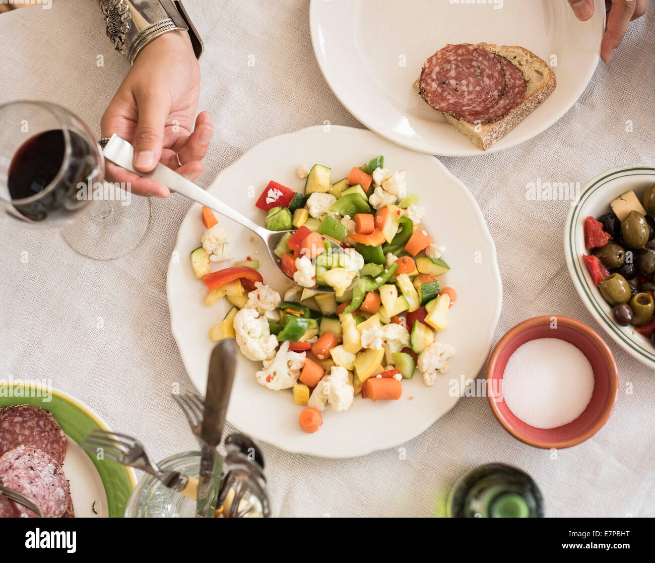 Serving old woman meal hi-res stock photography and images - Alamy