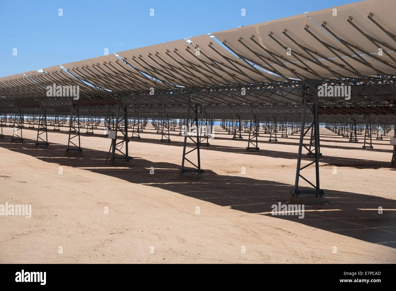 Kramer Junction Solar Generating Facility California USA Stock Photo ...