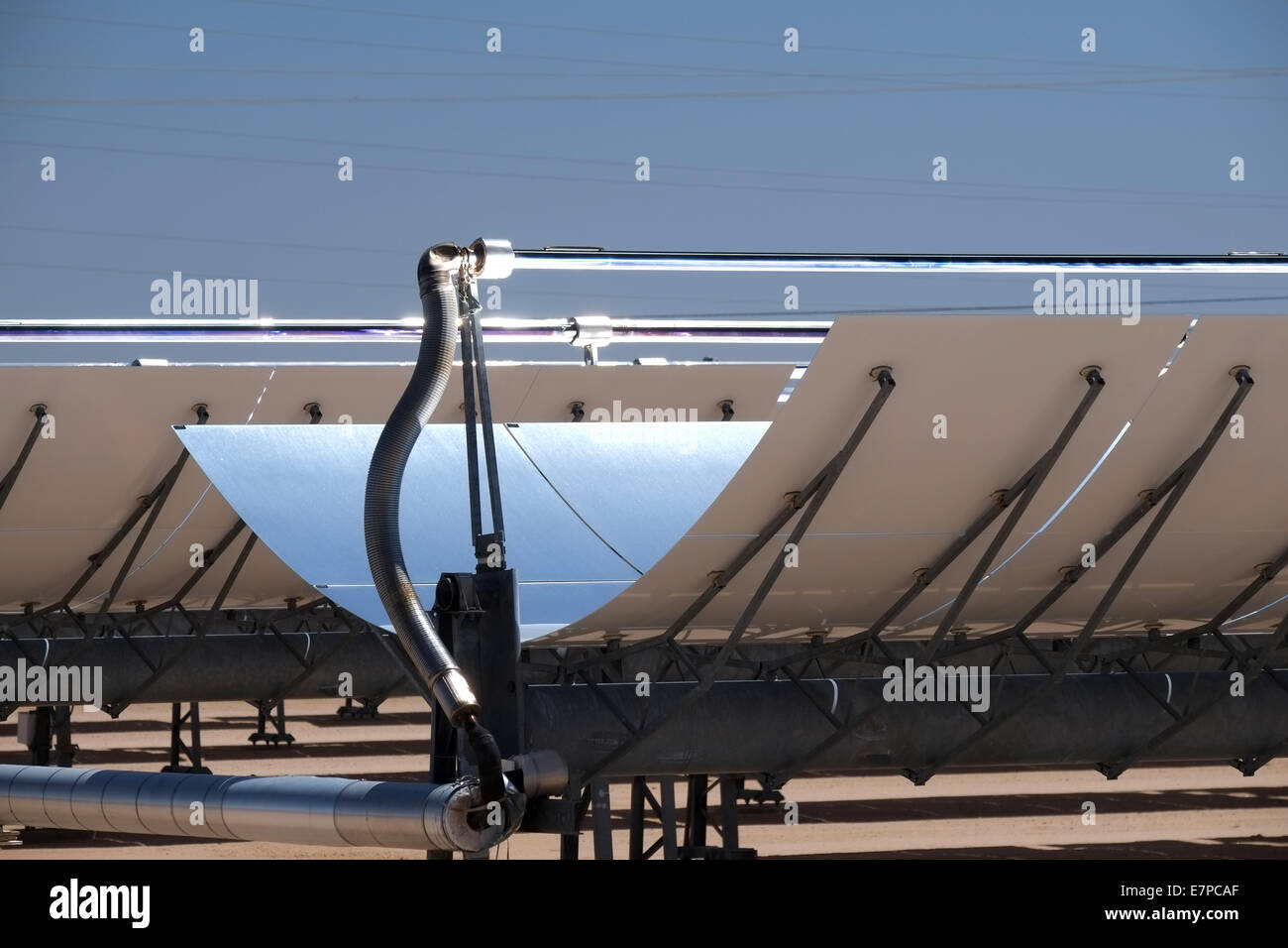 Kramer Junction Solar Generating Facility California USA Stock Photo ...