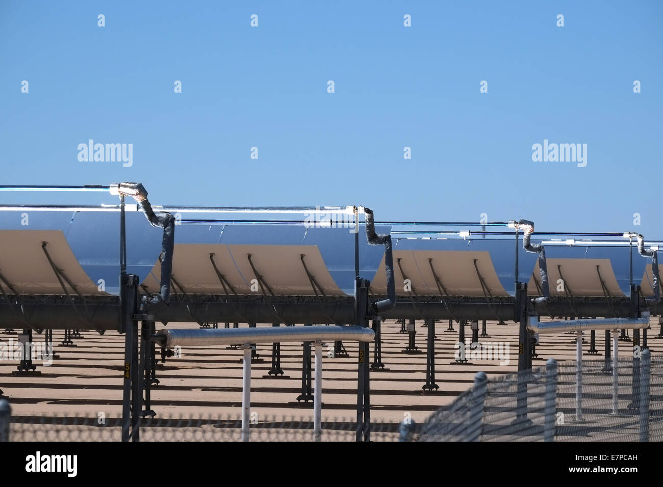 Kramer Junction Solar Generating Facility California USA Stock Photo ...
