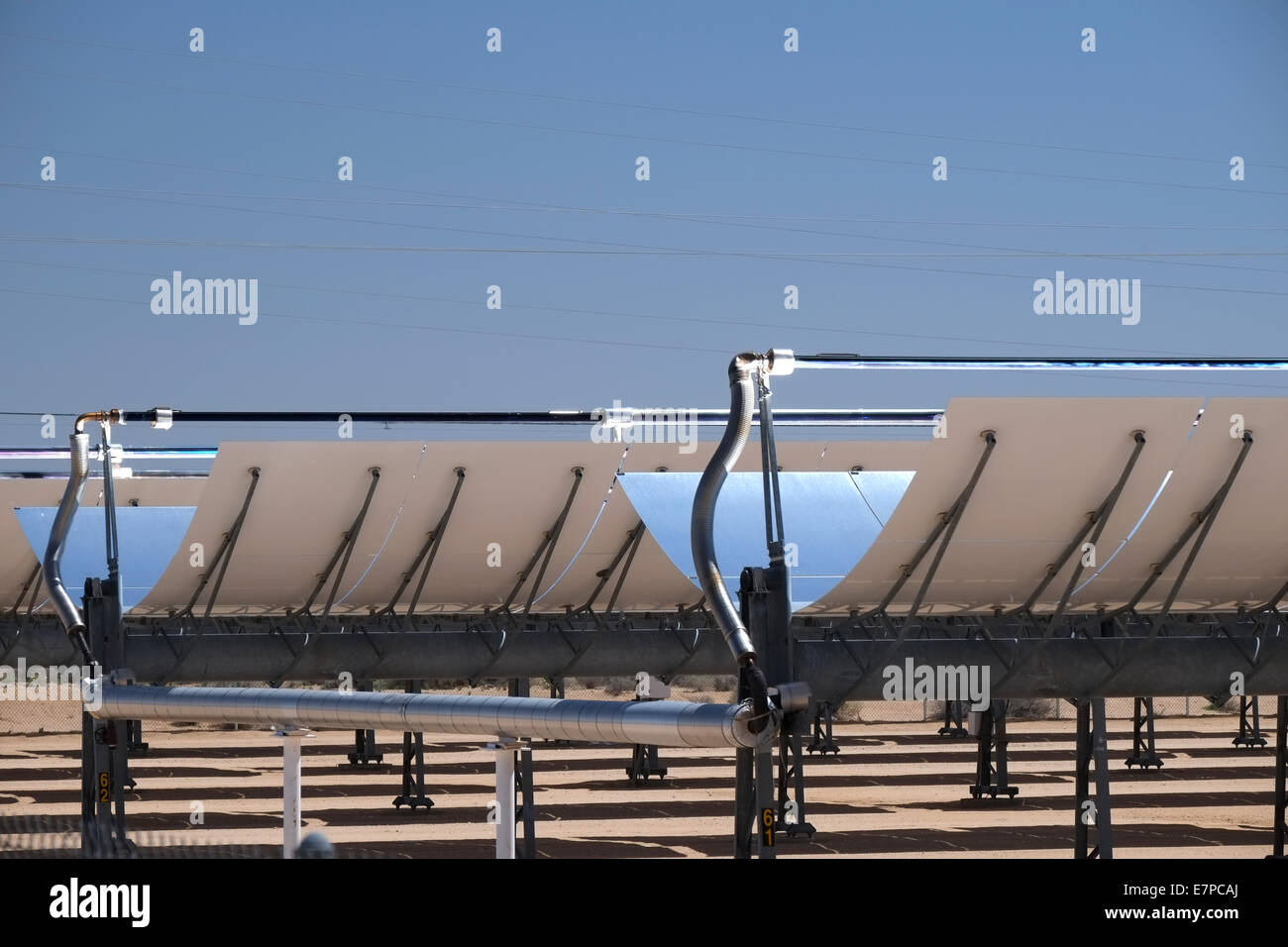 Kramer Junction Solar Generating Facility California USA Stock Photo ...