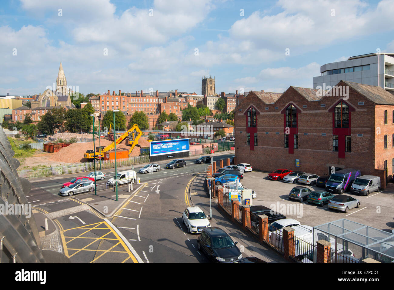 2014 view from the Station Tram Stop towards Canal Street and the site ...