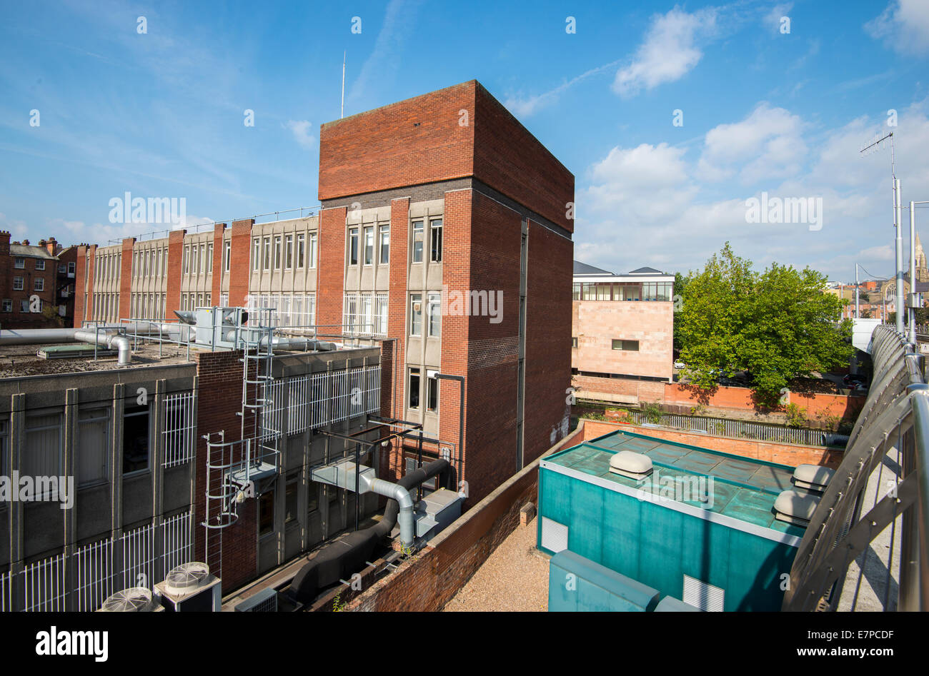 View from the Station Tram Stop in Nottingham City, England UK Stock ...
