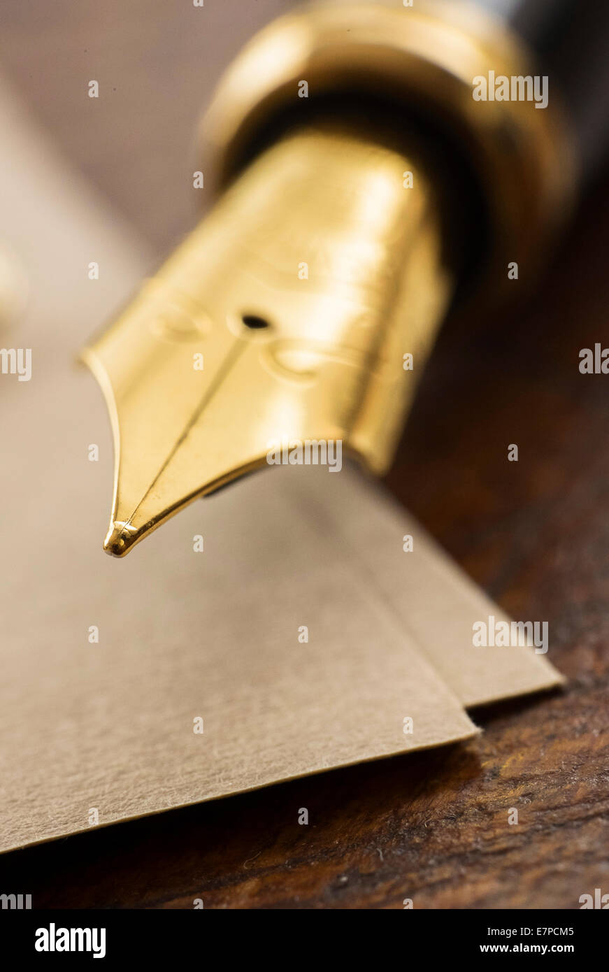 Close up of fountain pen Stock Photo - Alamy