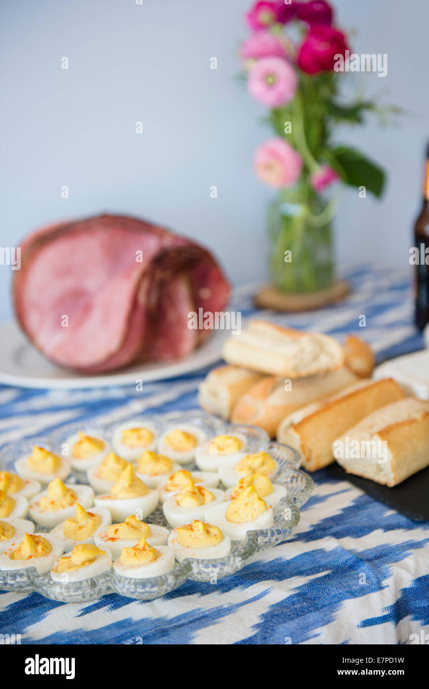 Food on table Stock Photo - Alamy