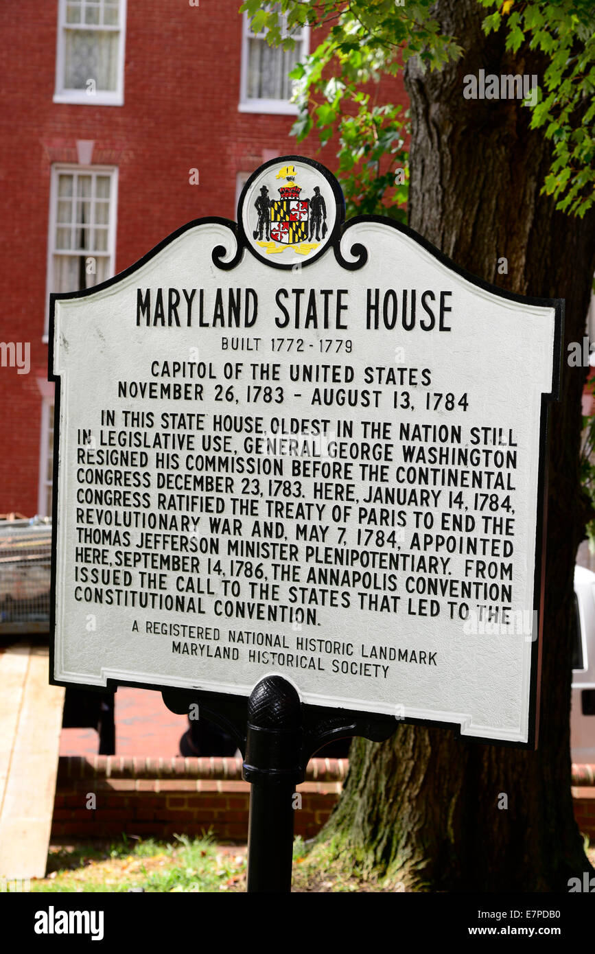 State Capitol Building Statehouse Annapolis Maryland MD Capital Stock ...