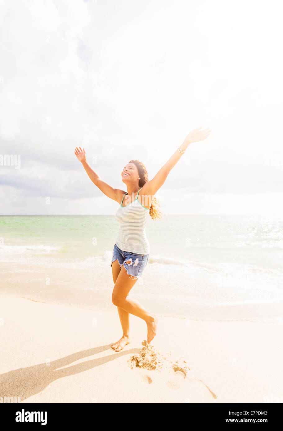 Excitement on the beach hi-res stock photography and images - Alamy