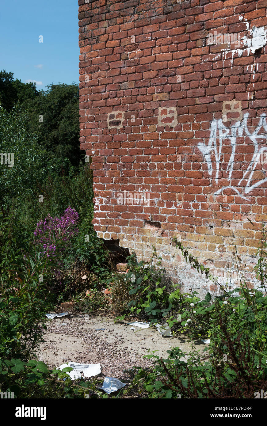 Dilapidated and Run Down Building on the Trent and Mersey Canal at Rode ...