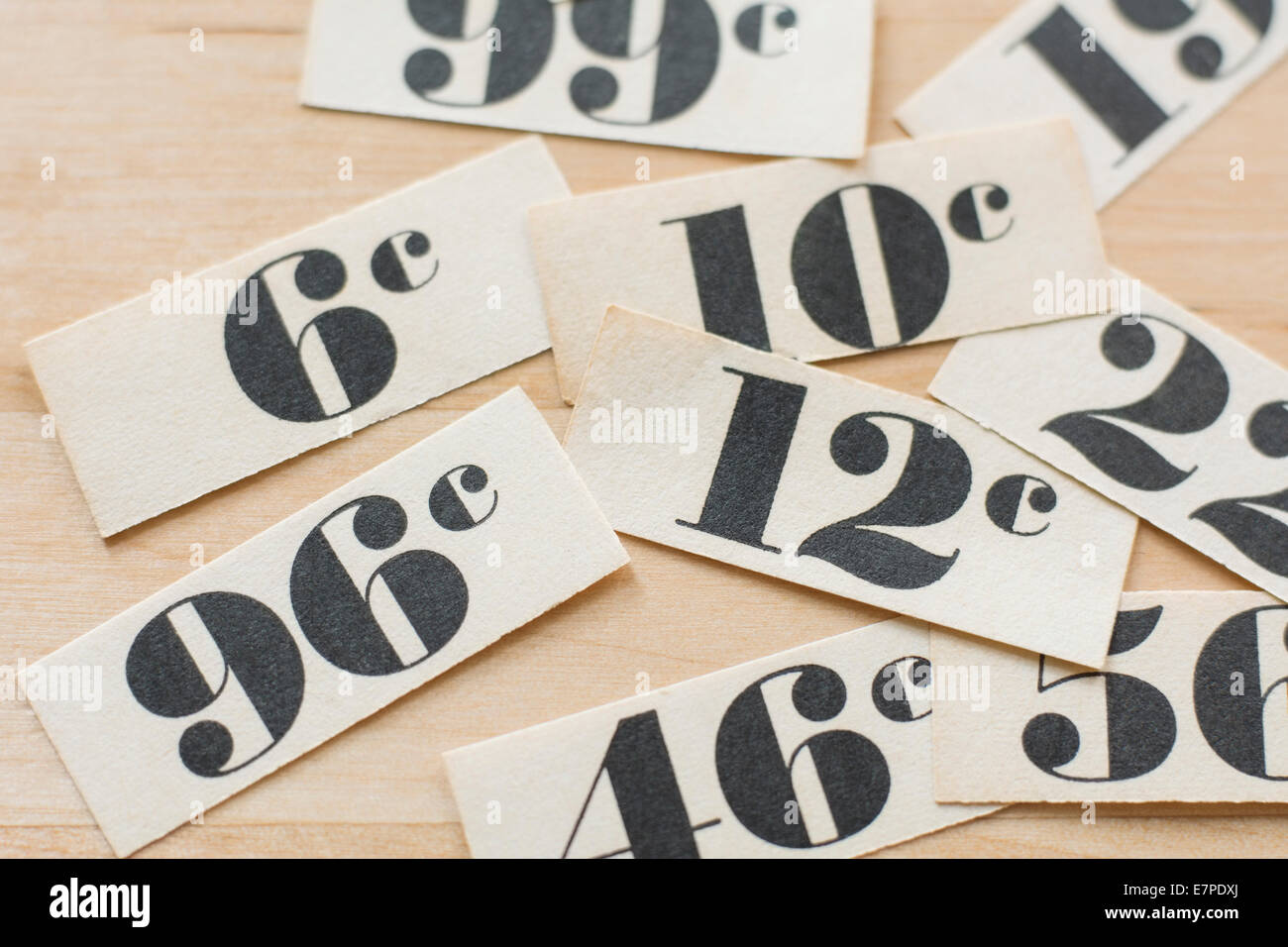 Close-up of price tags Stock Photo - Alamy