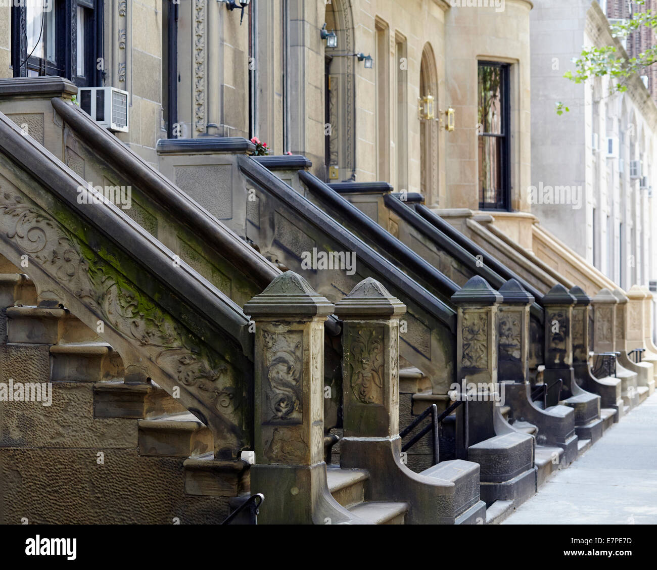 USA, New York State, New York City, Row of houses Stock Photo - Alamy