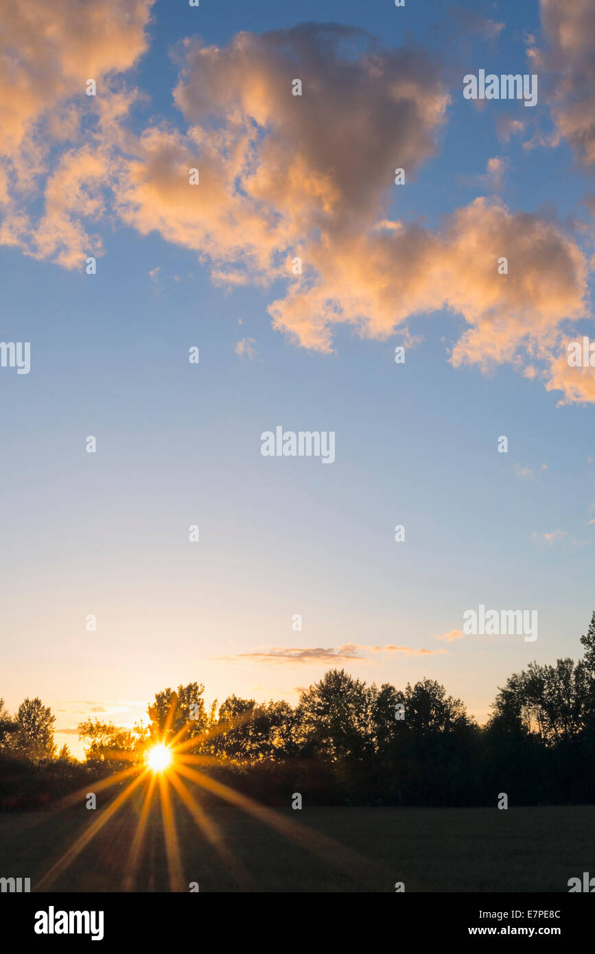 USA, Oregon, Marion County, Clouds in sunset sky Stock Photo - Alamy