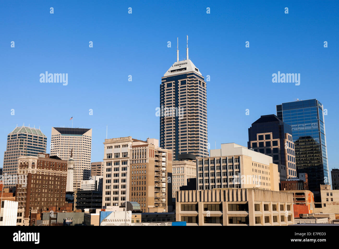 USA, Indiana, Indianapolis, Skyline against clear sky Stock Photo - Alamy