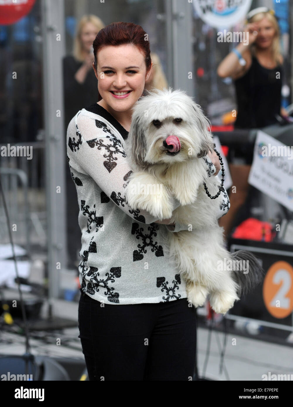 Ashleigh Butler and her dog Pudsey pictured at the Sport Relief event ...
