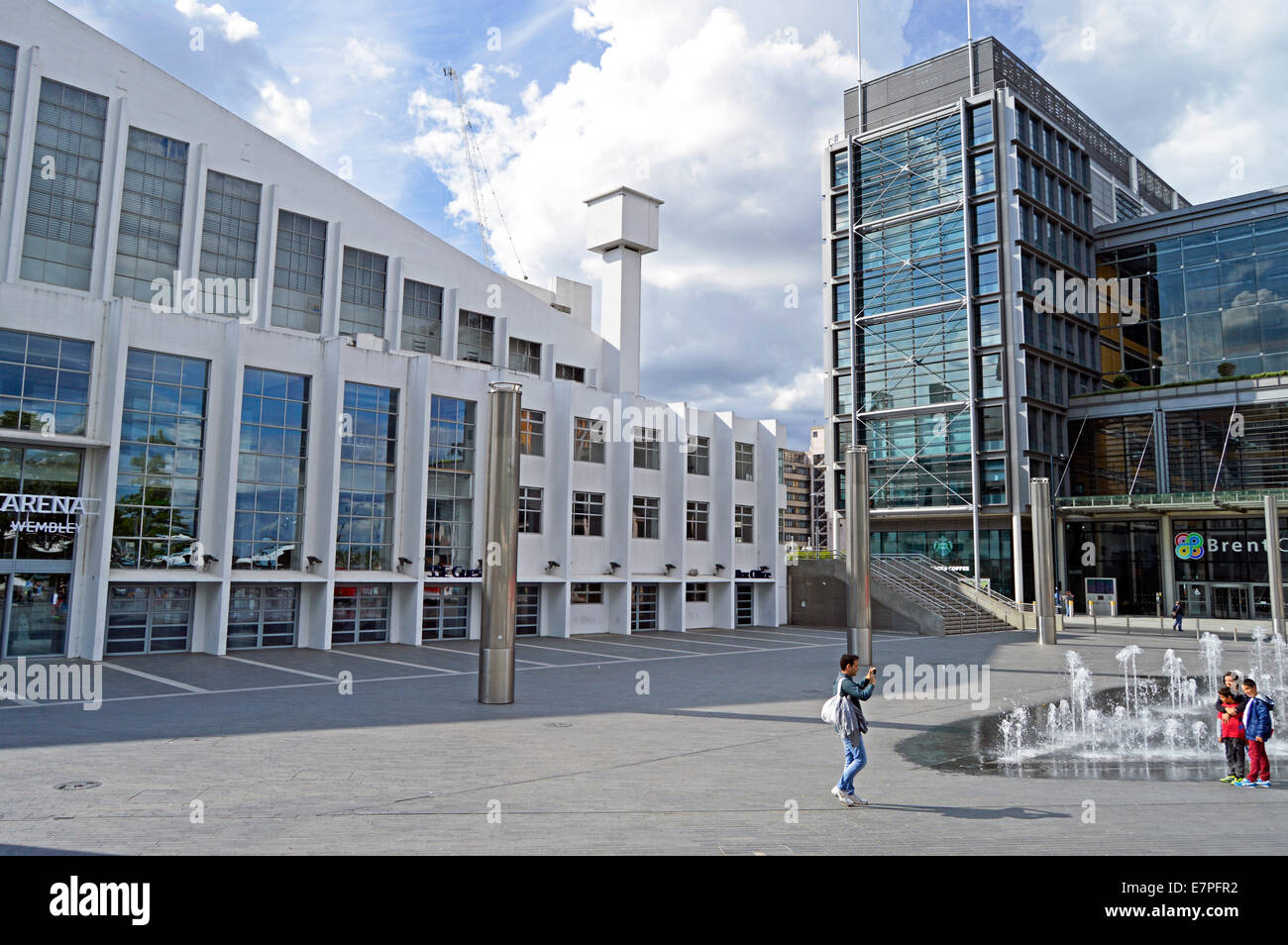 Wembley Arena and the Brent Civic Centre, Wembley, London Borough of ...