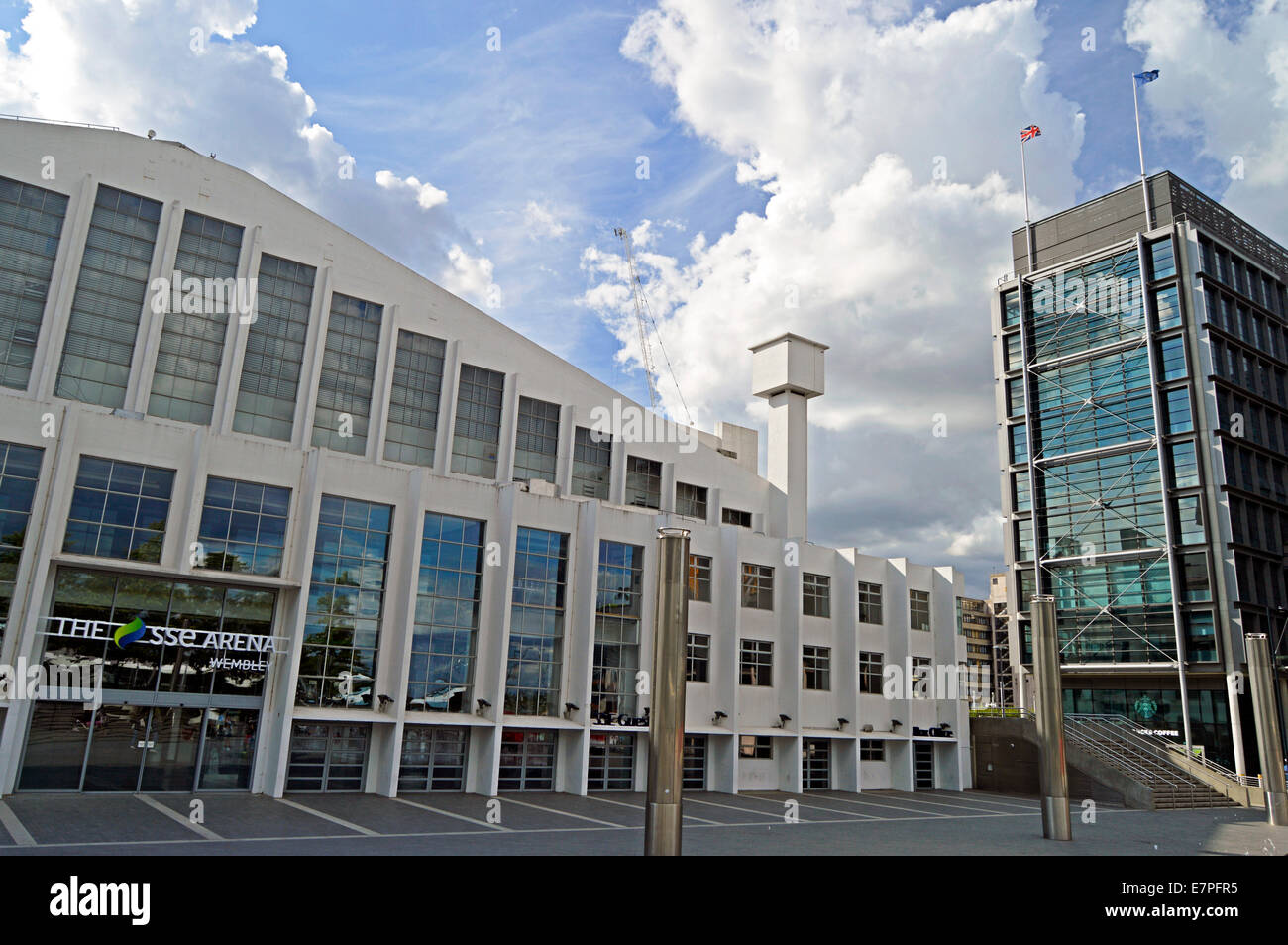 Wembley Arena and the Brent Civic Centre, Wembley, London Borough of ...