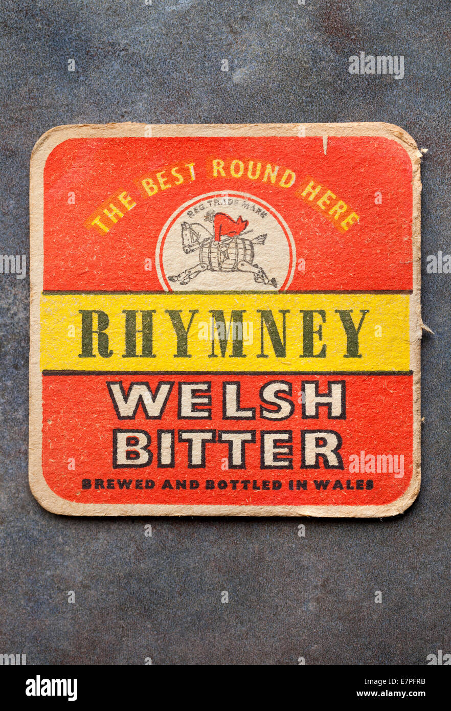 Vintage Welsh Brewery Beermat advertising local beer 'Rhymney Welsh ...