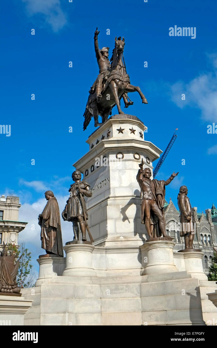 George Washington Equestrian Monument State Capitol Building Statehouse ...