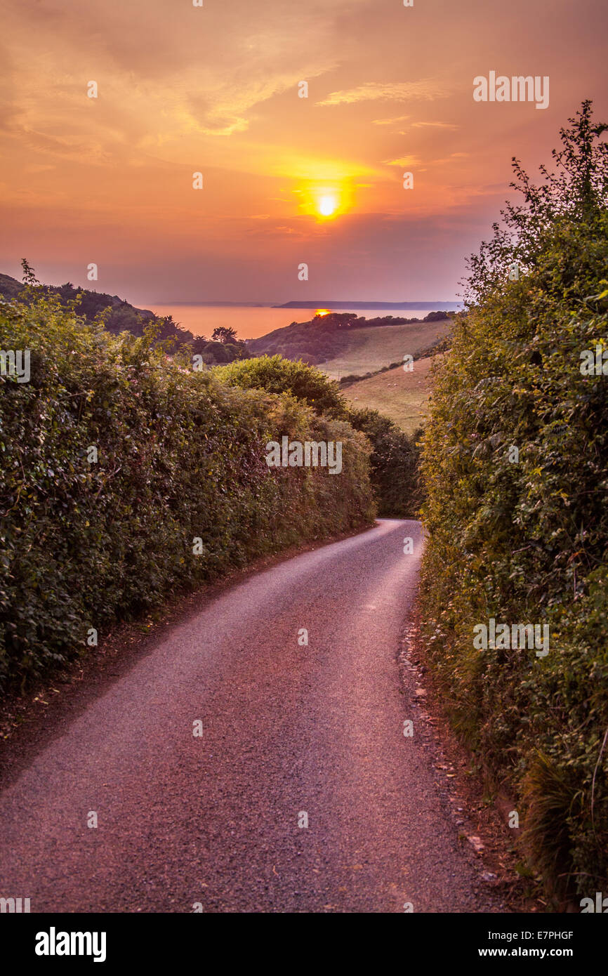 Devon sunset hi-res stock photography and images - Alamy
