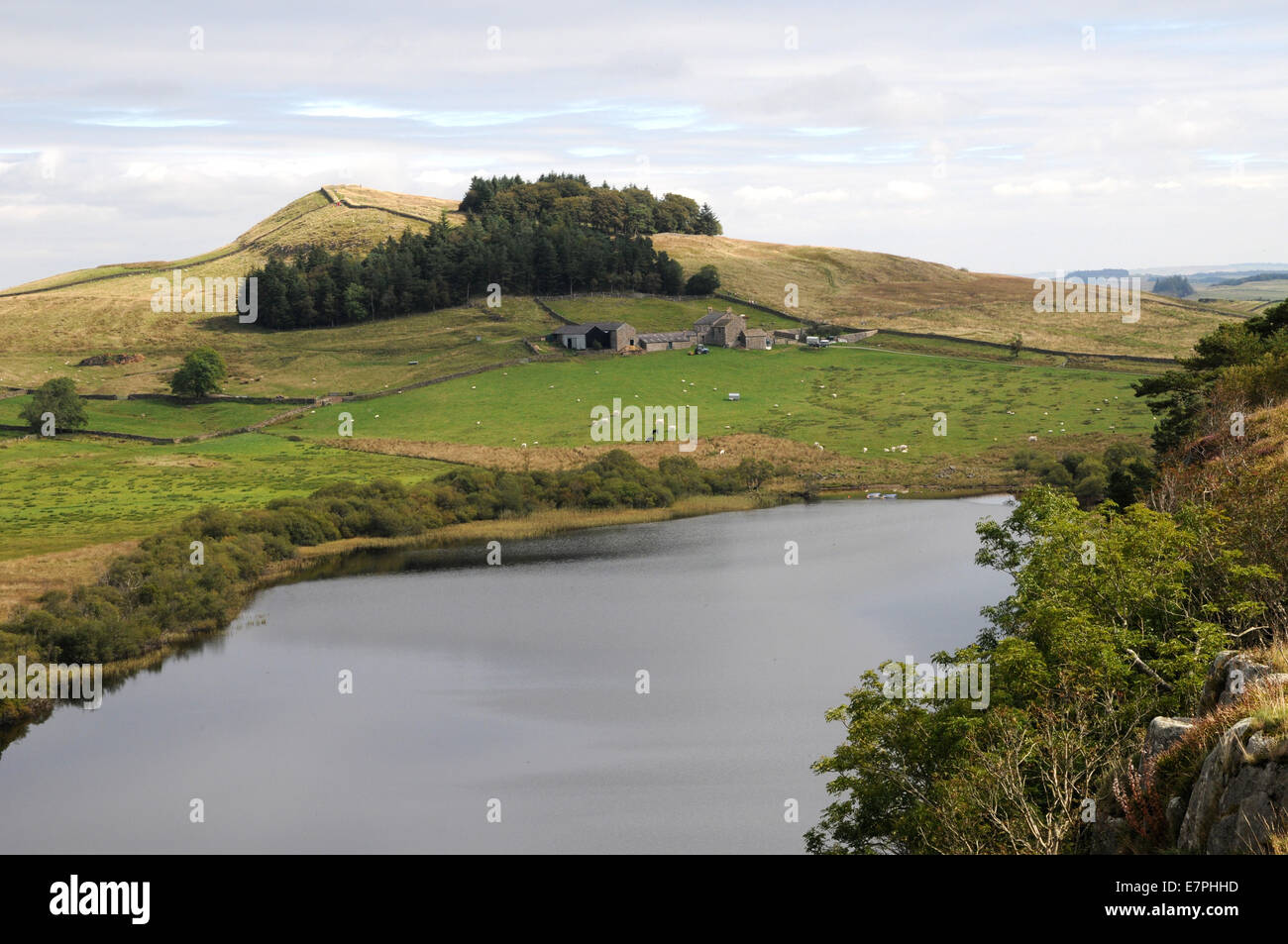 Crag Lough is situated in some of the most iconic country along Hadrian ...
