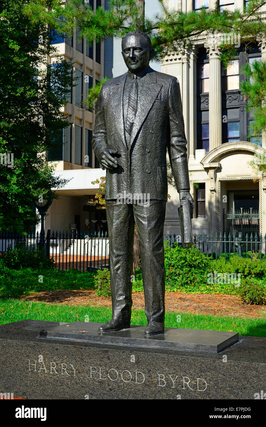 Harry F Byrd statue memorial State Capitol Building Statehouse Richmond ...