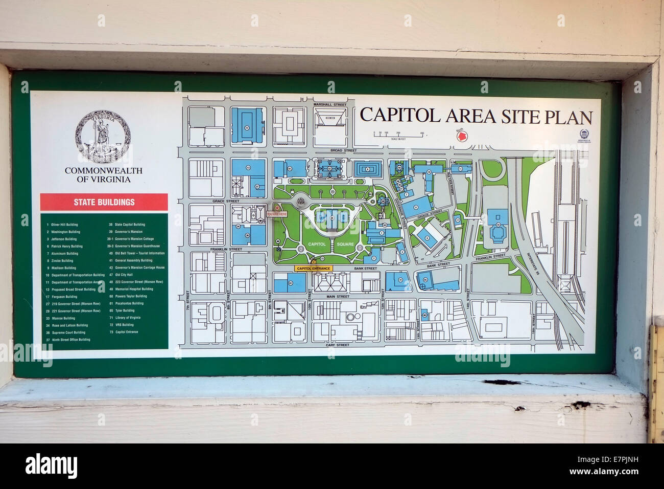 Richmond virginia map hi-res stock photography and images - Alamy