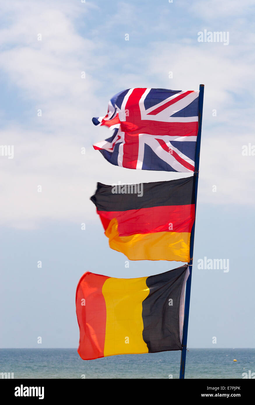 Flags on flagpole Stock Photo - Alamy