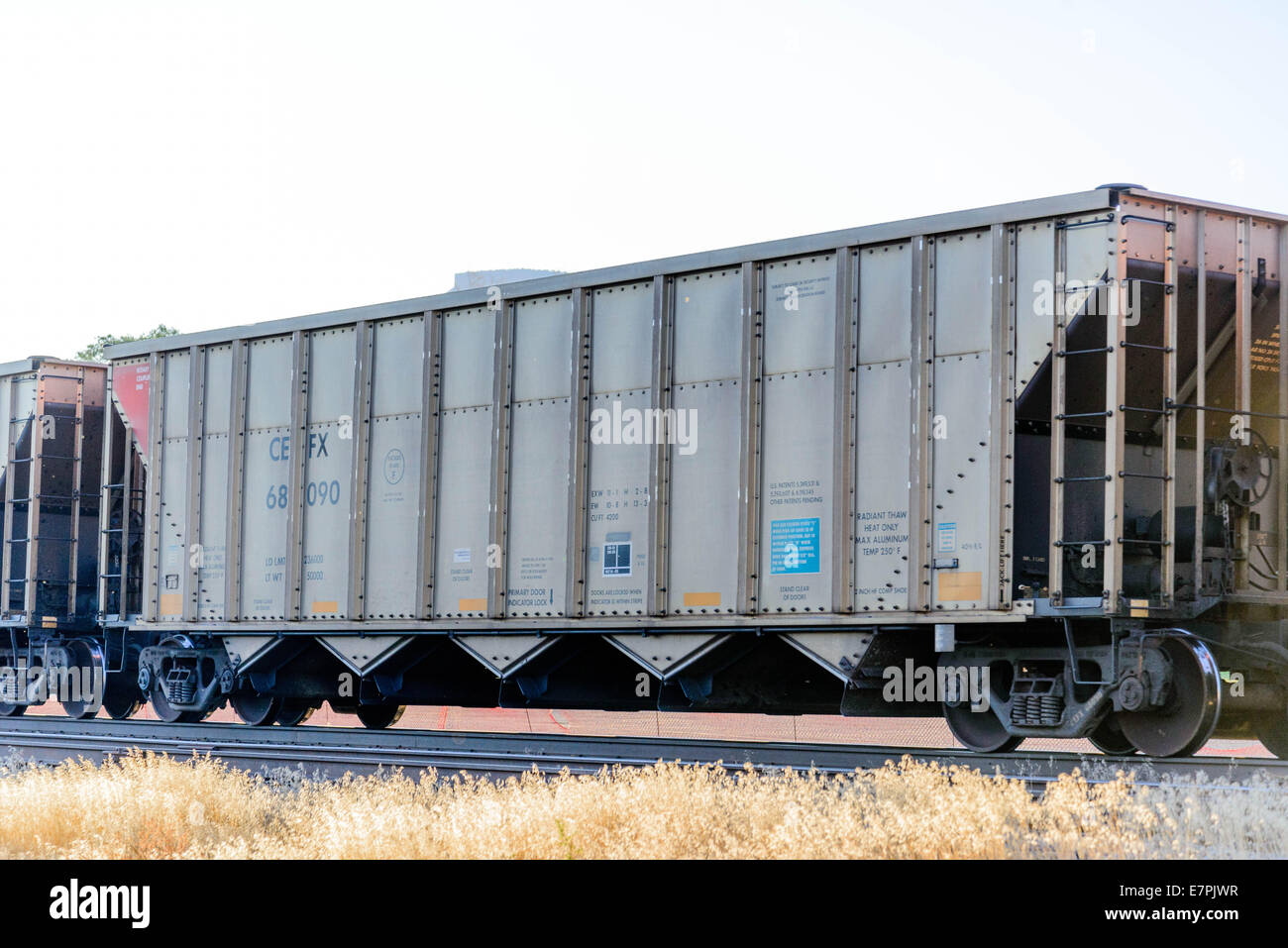 train cars moving on the tracks Stock Photo - Alamy