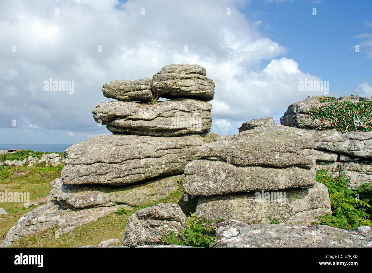Granite Tor on Rosewall Hill, near St Ives, Cornwall Stock Photo - Alamy
