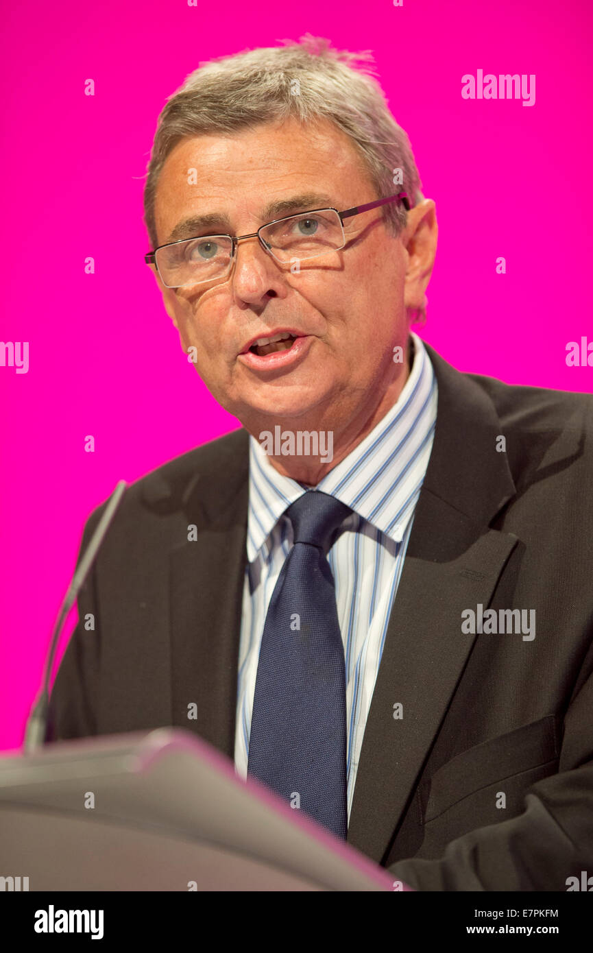 MANCHESTER, UK. 22nd September, 2014. Dave Prentis, General Secretary ...