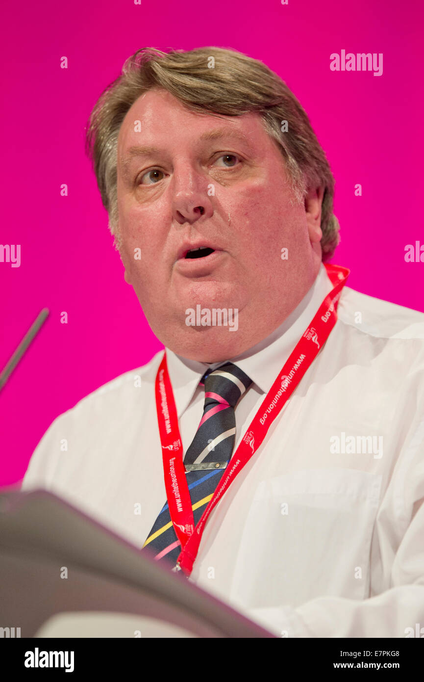 MANCHESTER, UK. 22nd September, 2014. Tony Burke , Assistant General ...