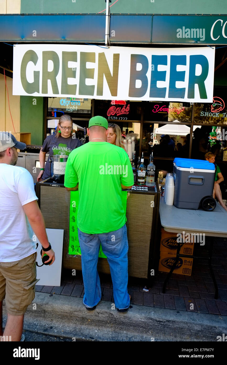 Green Beer St. Patrick's Day Celebration Bradenton Florida FL US Stock ...
