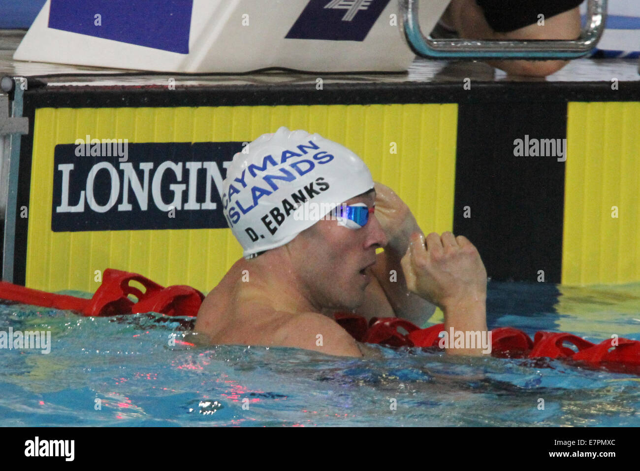 David EBANKS of the Cayman Islands in the Swimming in the Mens 50m ...