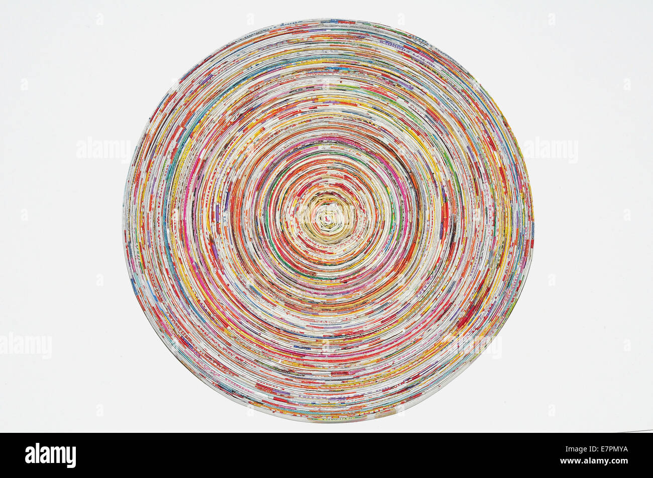 Squeezed paper, circular designed Stock Photo - Alamy