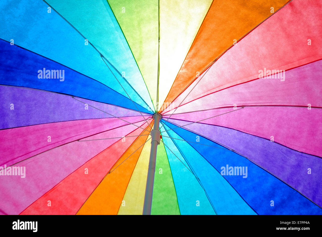 Bright Color Umbrella at beach multi wheel origin circle Stock Photo ...