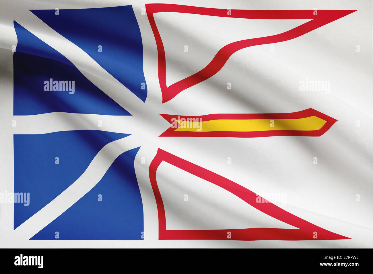 Canadian provinces flags series - Newfoundland and Labrador Stock Photo ...