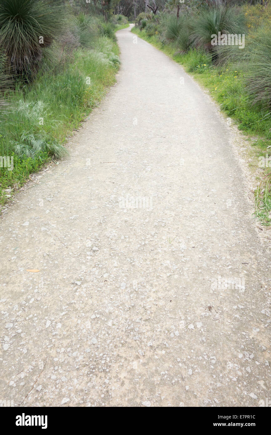Path or track in the australian bush reserve Stock Photo - Alamy