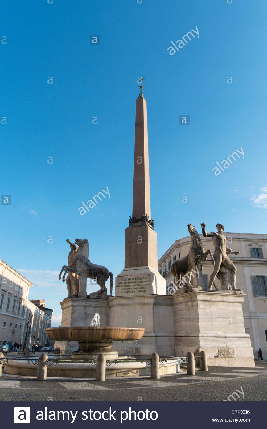 Obelisk Quirinale High Resolution Stock Photography and Images - Alamy