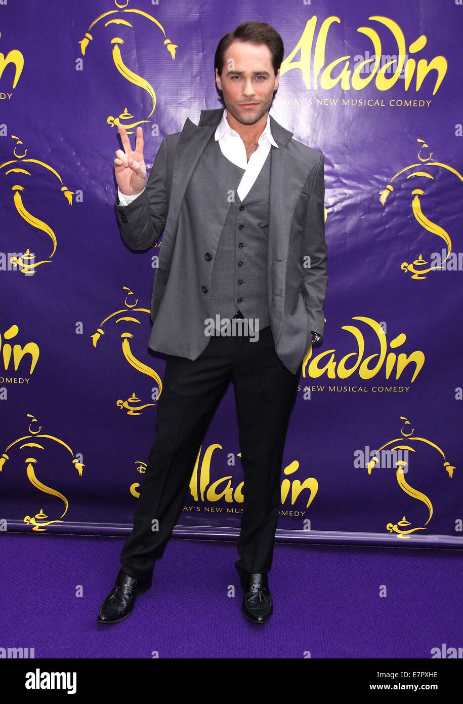 Opening night of Broadway's Aladdin at the New Amsterdam Theatre ...