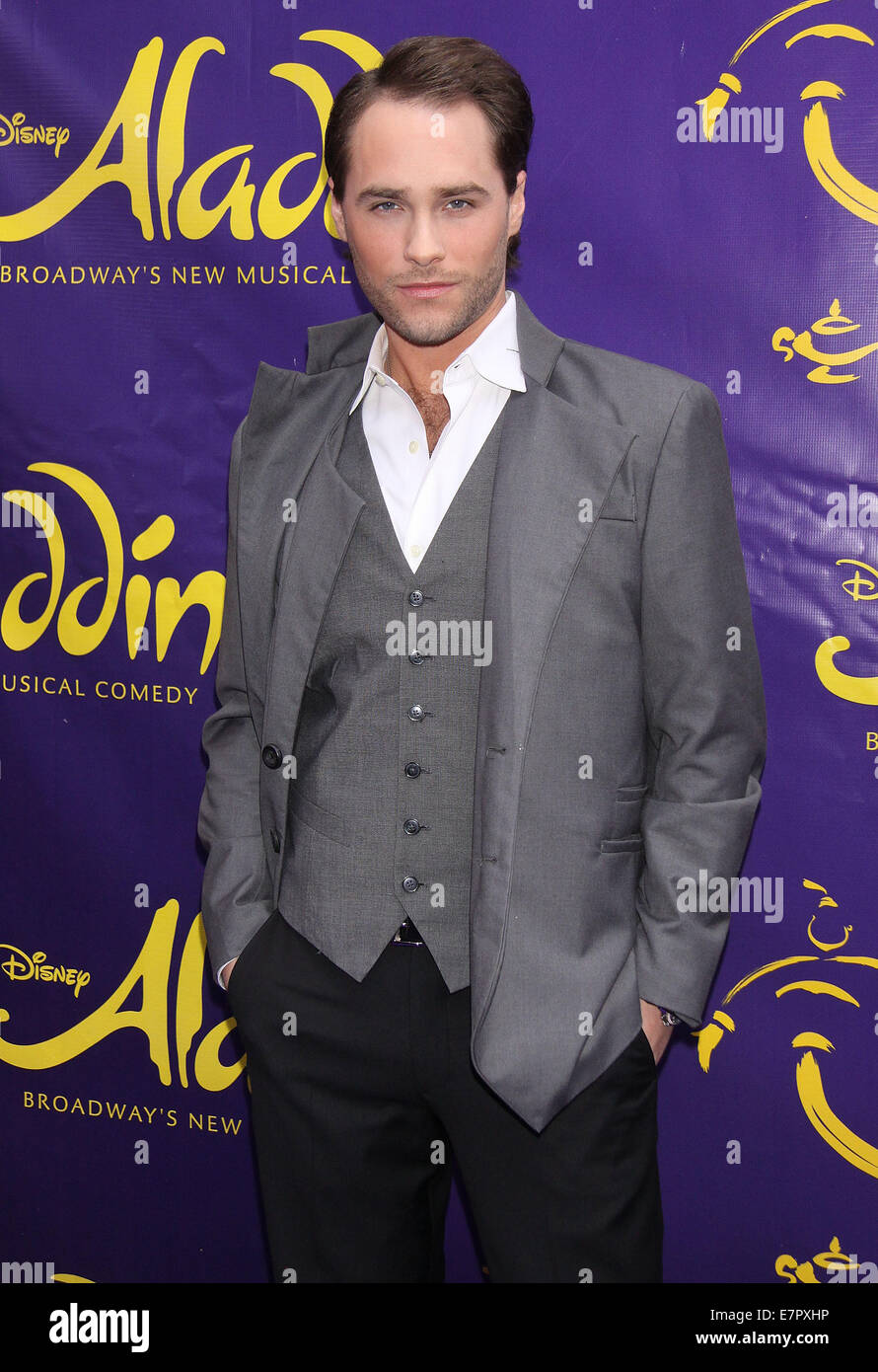 Opening night of Broadway's Aladdin at the New Amsterdam Theatre ...