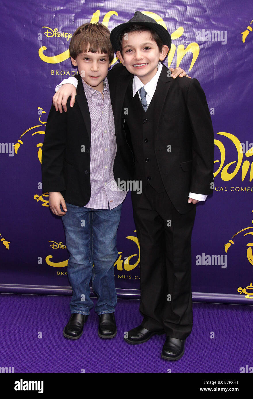 Opening night of Broadway's Aladdin at the New Amsterdam Theatre ...