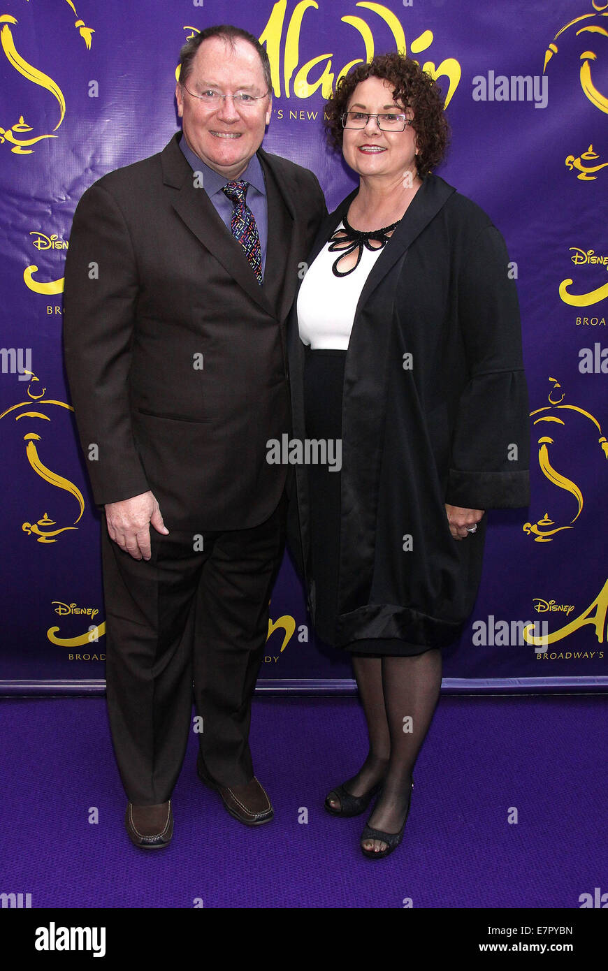 Opening night of Broadway's Aladdin at the New Amsterdam Theatre ...