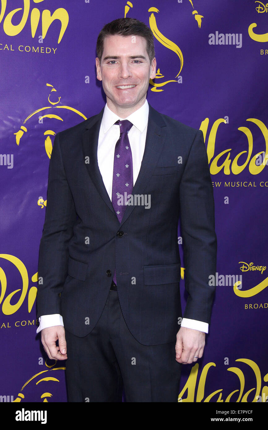 Opening night of Broadway's Aladdin at the New Amsterdam Theatre ...