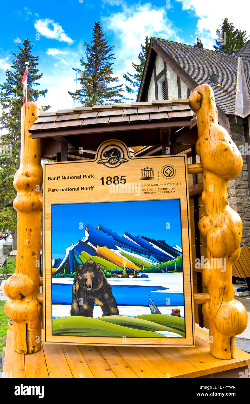 Banff town sign hi-res stock photography and images - Alamy