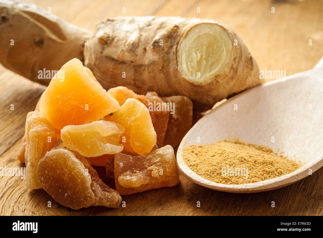 Three kinds ginger ground spice hi-res stock photography and images - Alamy