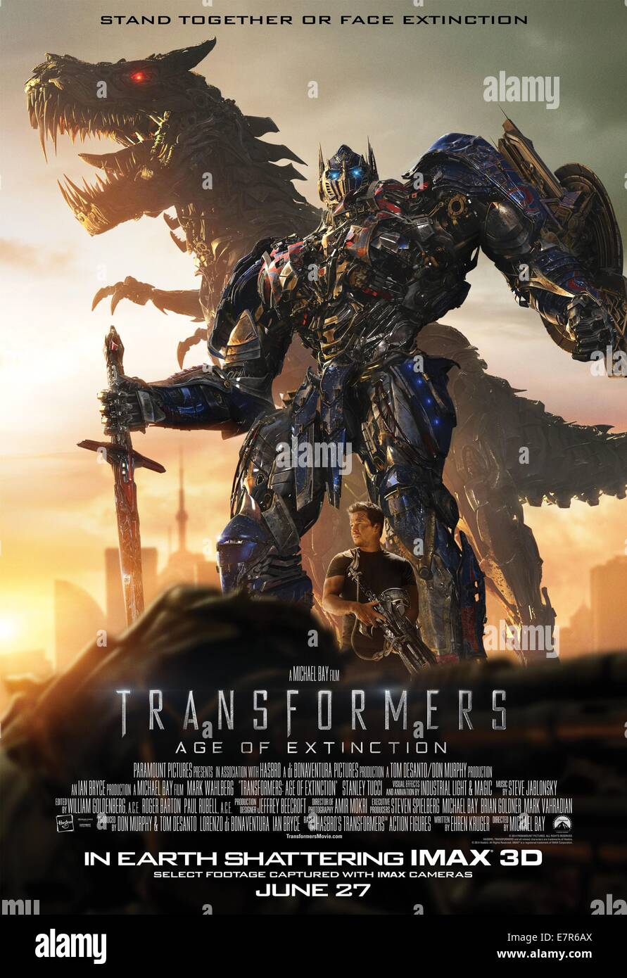 Mark Wahlberg Transformers Age Of Extinction Poster