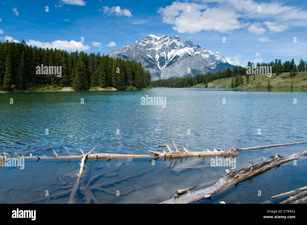 Johnson Lake, Banff, Alberta, Canada Stock Photo - Alamy