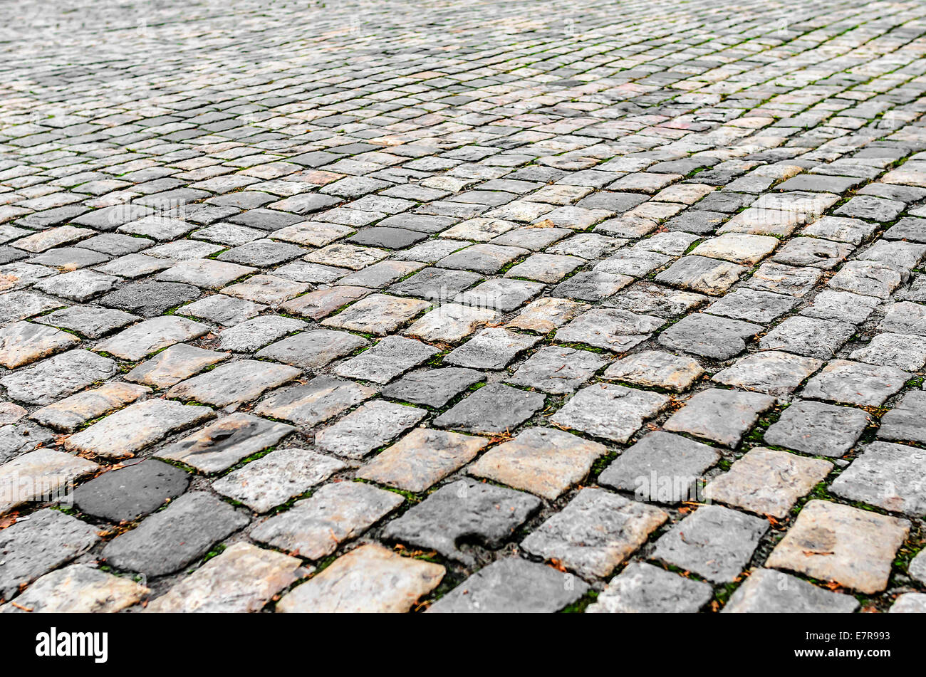 Sett bricks, texture or background, stone pavement Stock Photo - Alamy