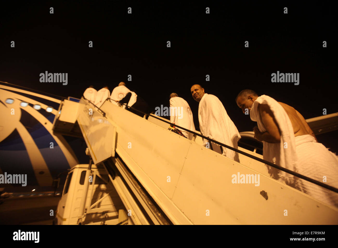 Cairo, Egypt, Egypt. 22nd Sep, 2014. Palestinian Muslim pilgrims in ...