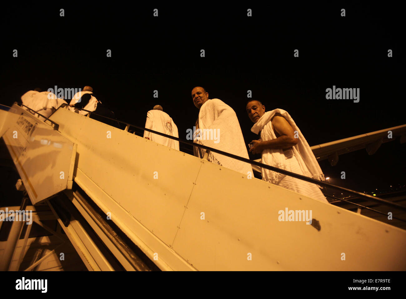 Cairo, Egypt, Egypt. 22nd Sep, 2014. Palestinian Muslim pilgrims in ...