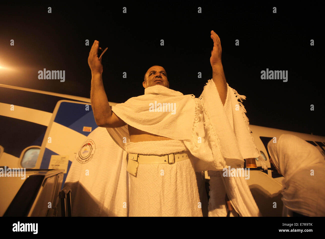 Cairo, Egypt, Egypt. 22nd Sep, 2014. Palestinian Muslim pilgrims in ...